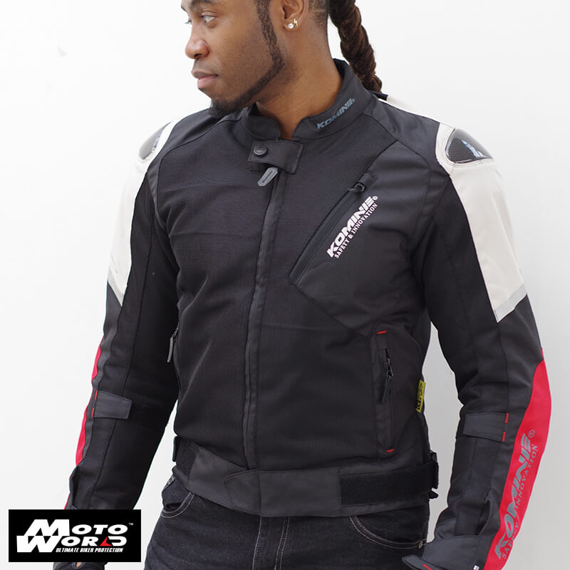 Komine JK-137 Carbon Protect Mesh Motorcycle Riding Jacket